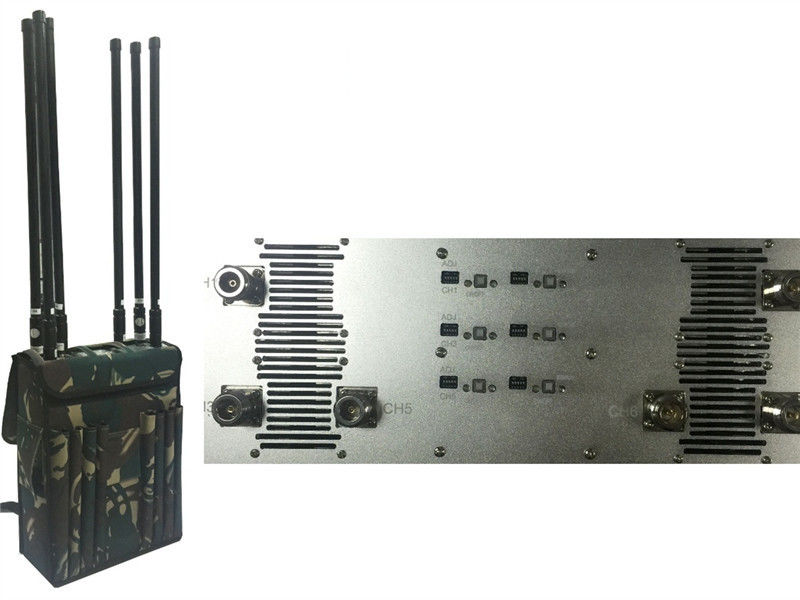 High Power RCIED Wireless Signal Jammer Portable with Brief Case , 350× ...